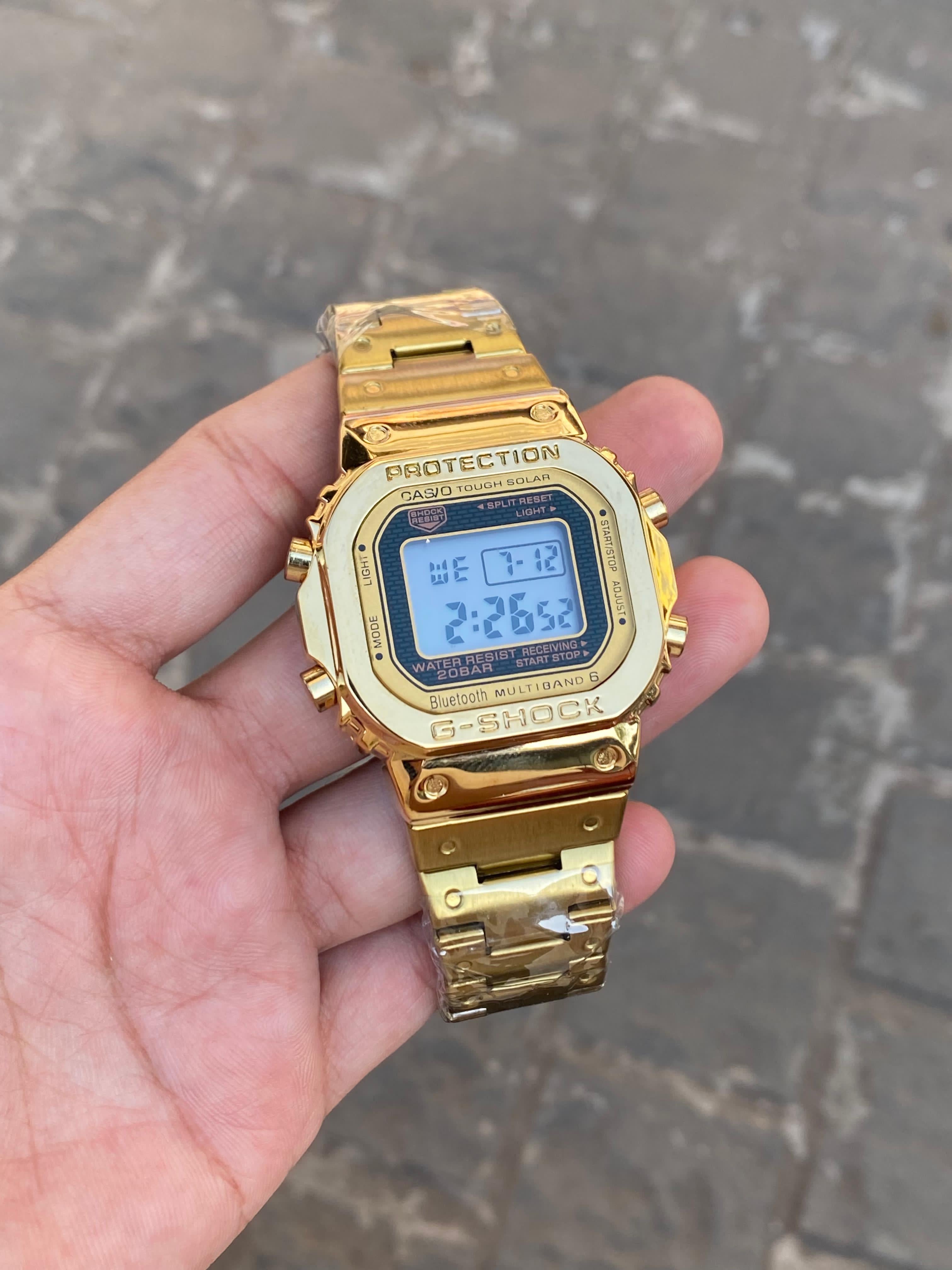 Gold Plated Square Dial Classic Digital Watch For Men – World junctions