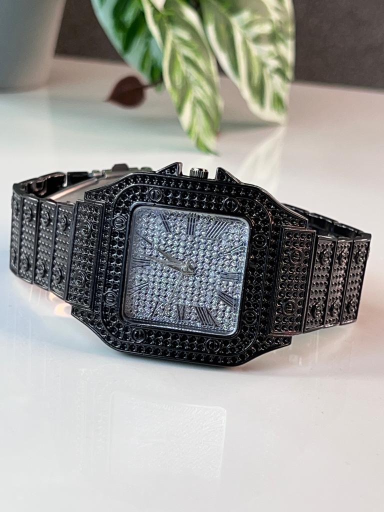 Black Square Dial Bracelet Style Analog Watch For Men – World junctions